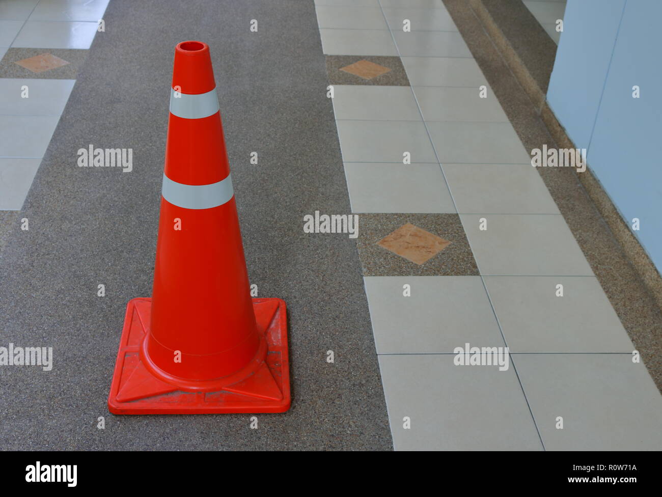 Traffic cone on pavement hi-res stock photography and images - Alamy