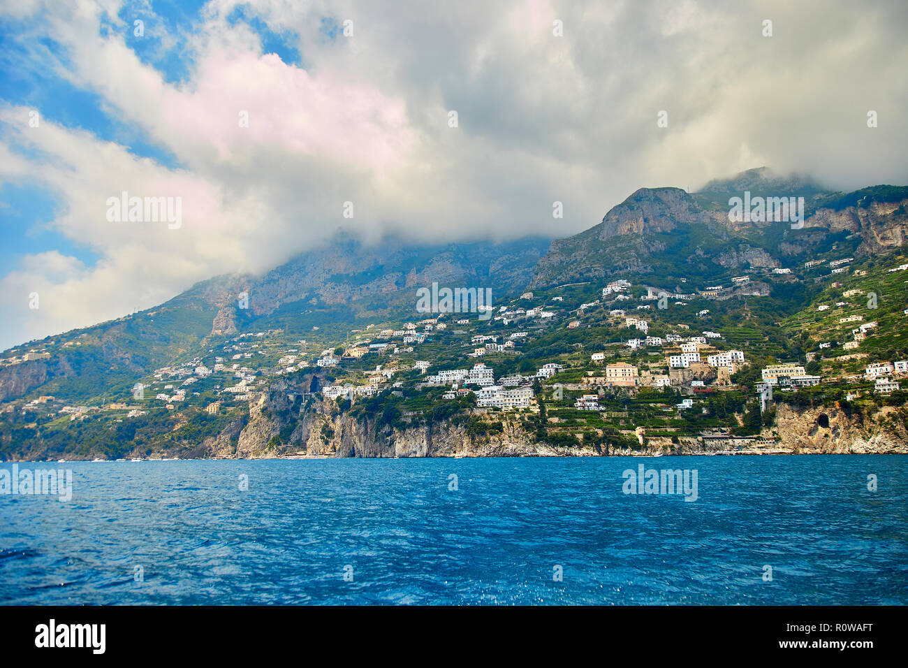 Positano, Amalfi Coast, Campania, Italy. Beautiful View of Positano ...