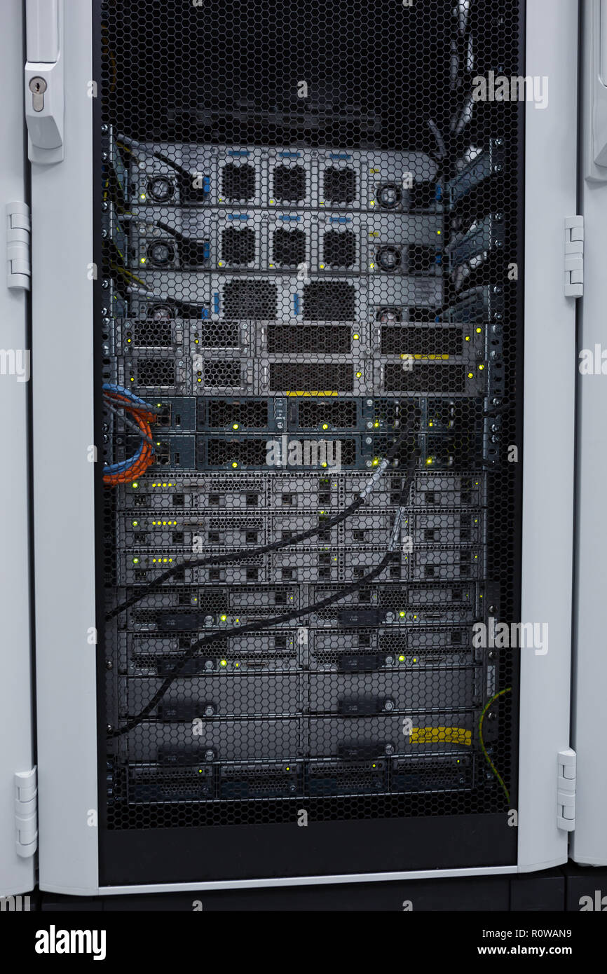 Network switch and ethernet cables,Data Center Concept Stock Photo - Alamy