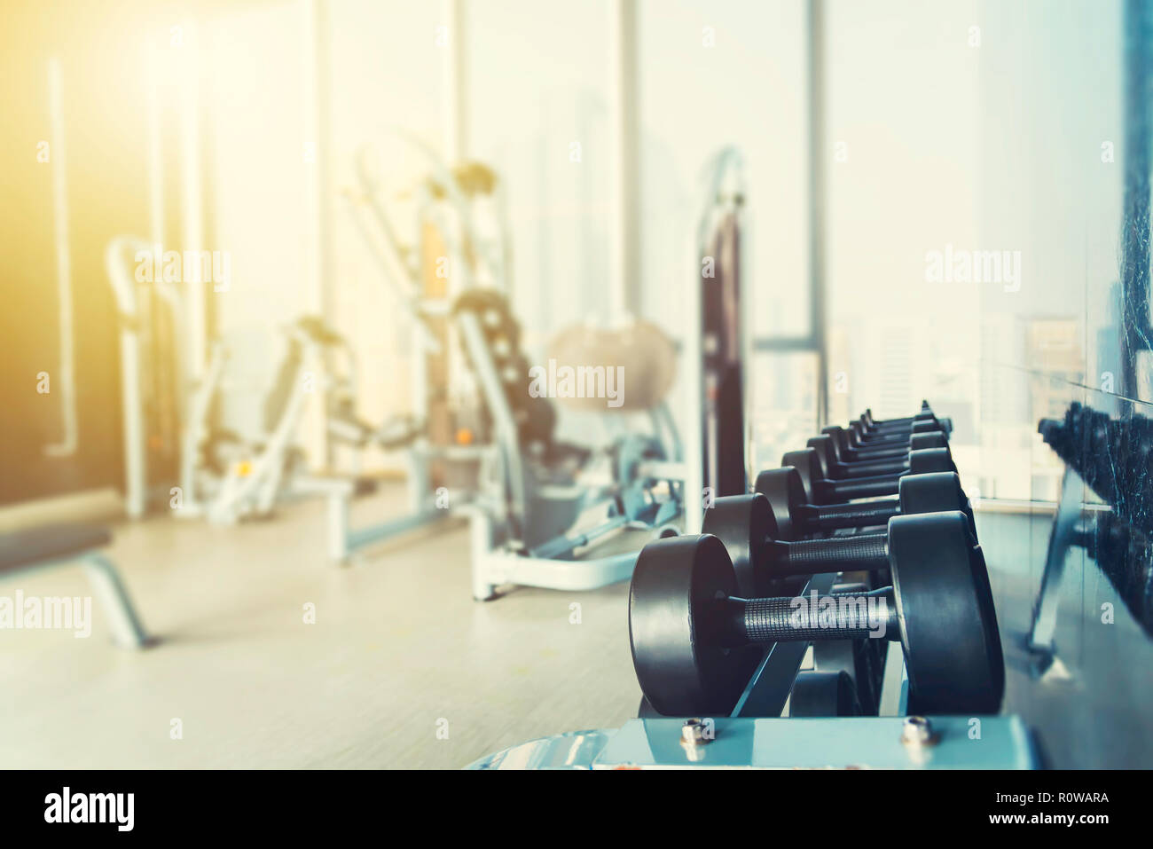 Abstract blur fitness gym background hi-res stock photography and ...