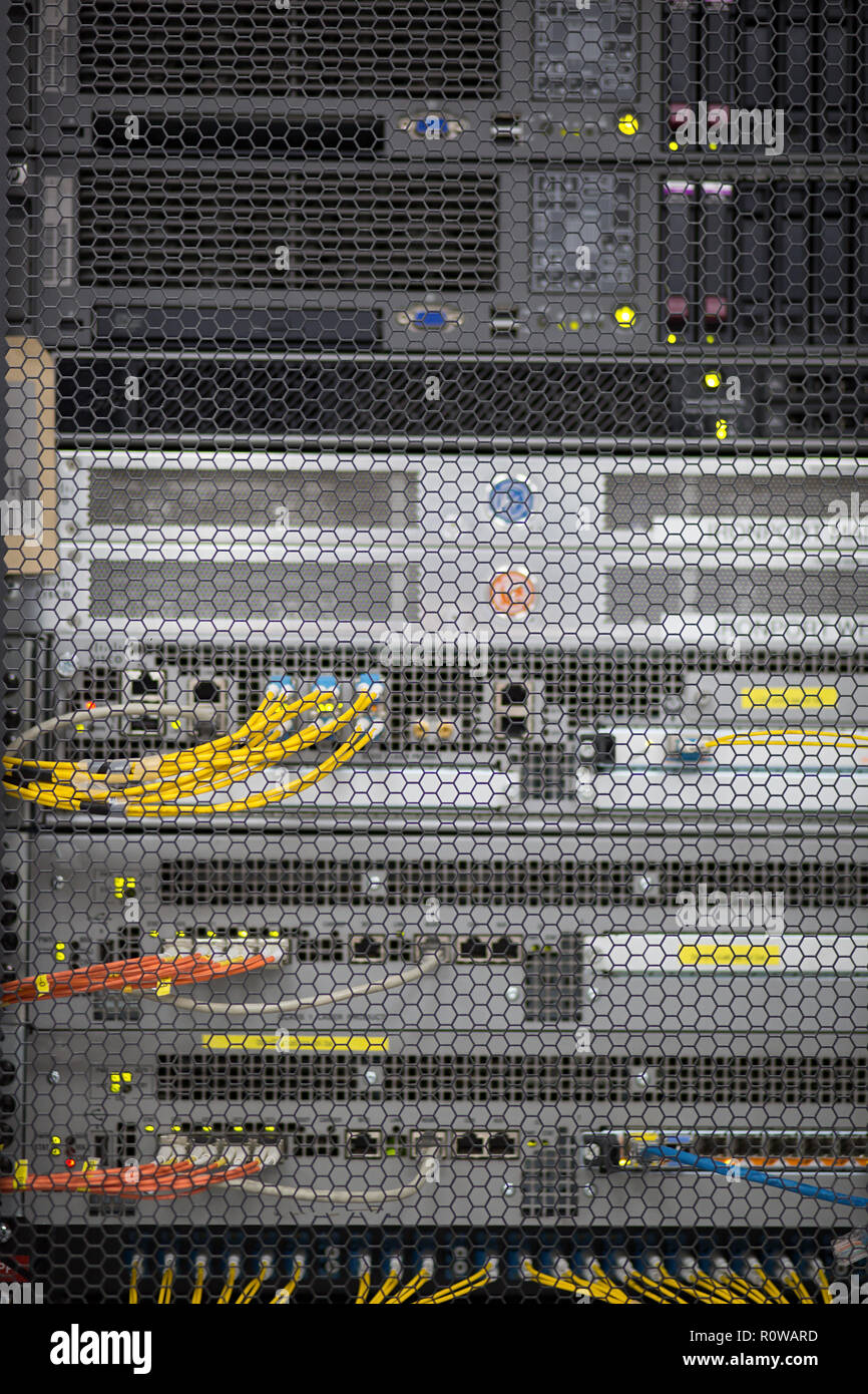Network switch and ethernet cables,Data Center Concept Stock Photo - Alamy