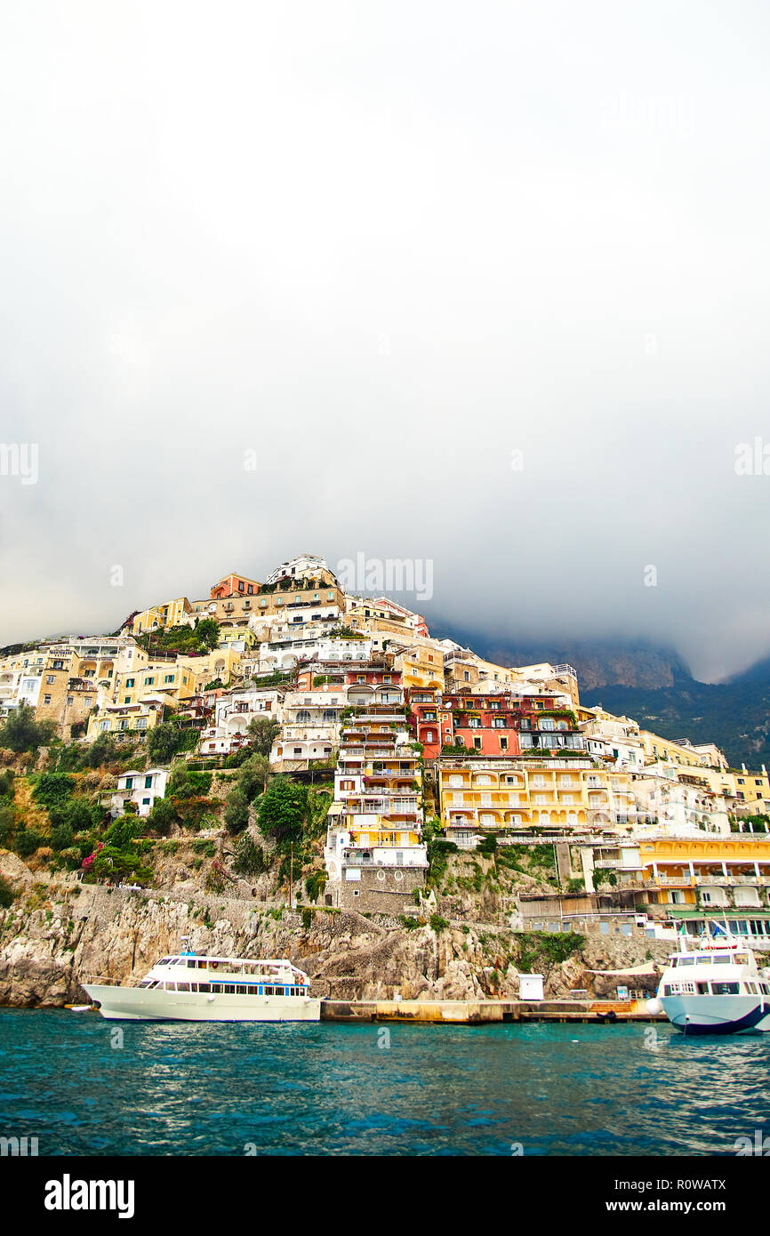 Positano, Amalfi Coast, Campania, Italy. Beautiful View of Positano ...
