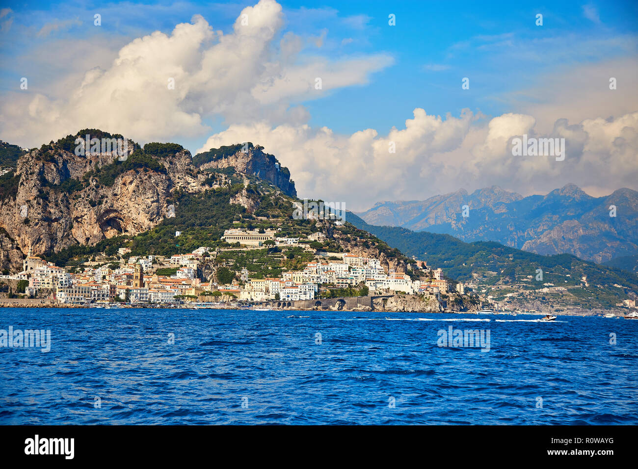 Positano, Amalfi Coast, Campania, Italy. Beautiful View of Positano ...