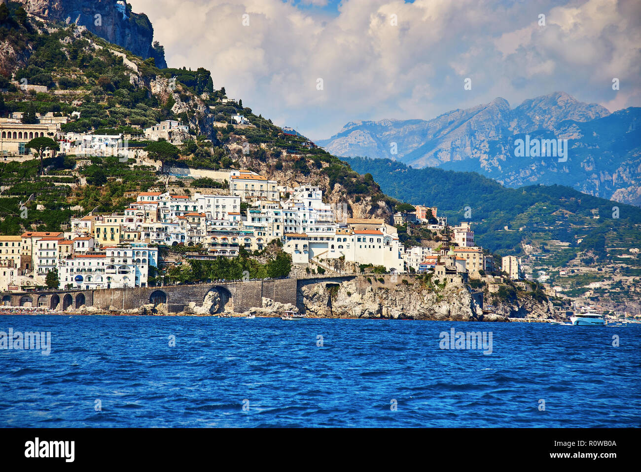Positano, Amalfi Coast, Campania, Italy. Beautiful View of Positano ...