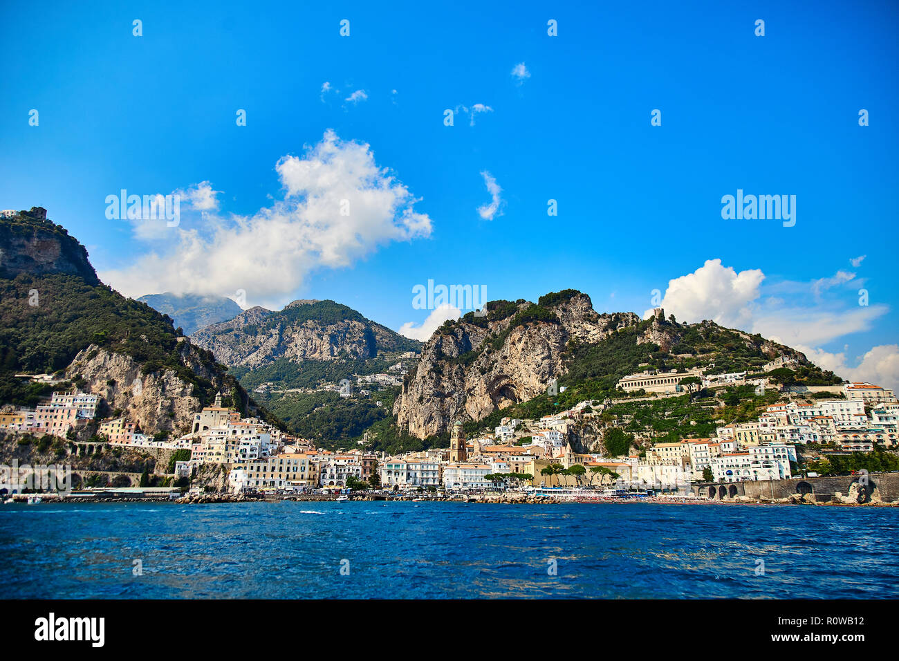 Positano, Amalfi Coast, Campania, Italy. Beautiful View of Positano ...