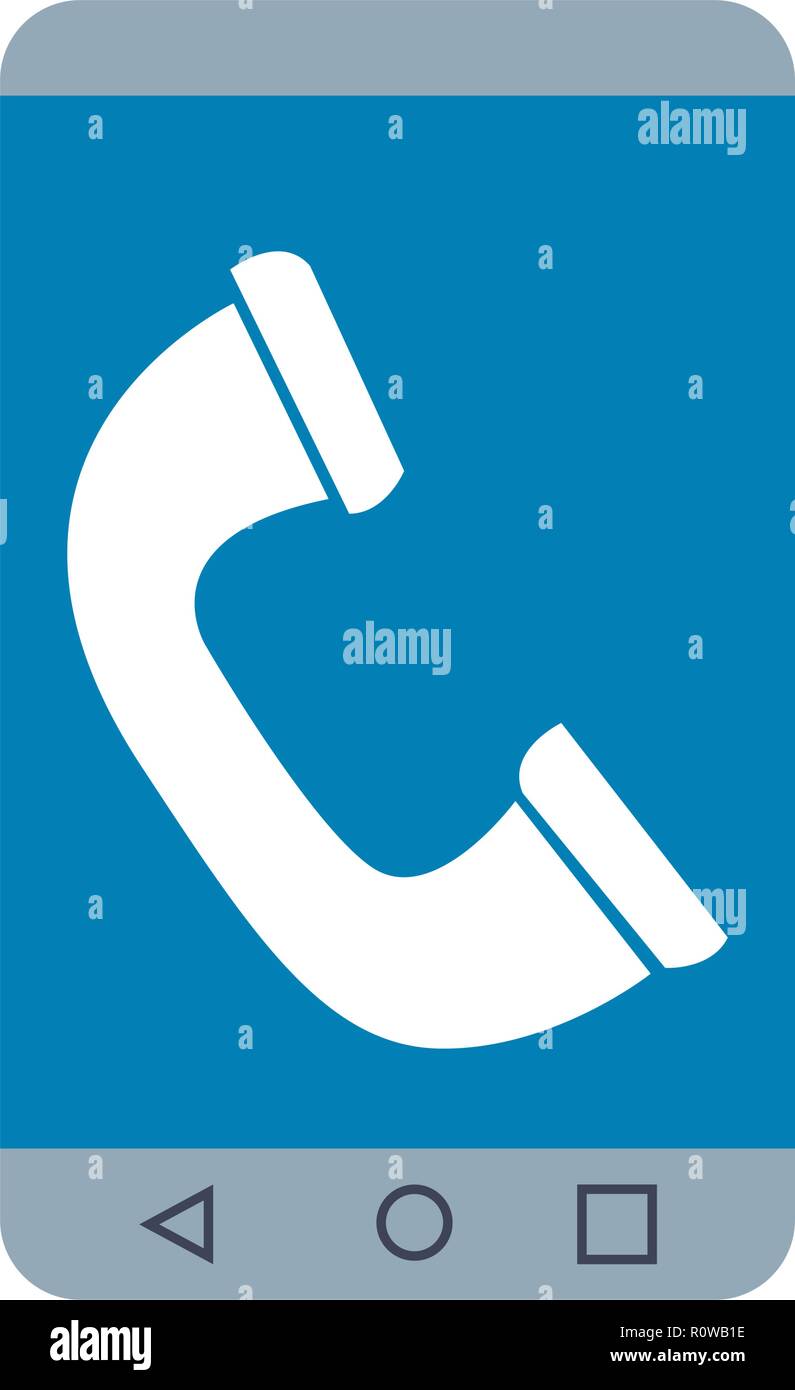 mobile call center support telephone helpline vector illustration Stock ...