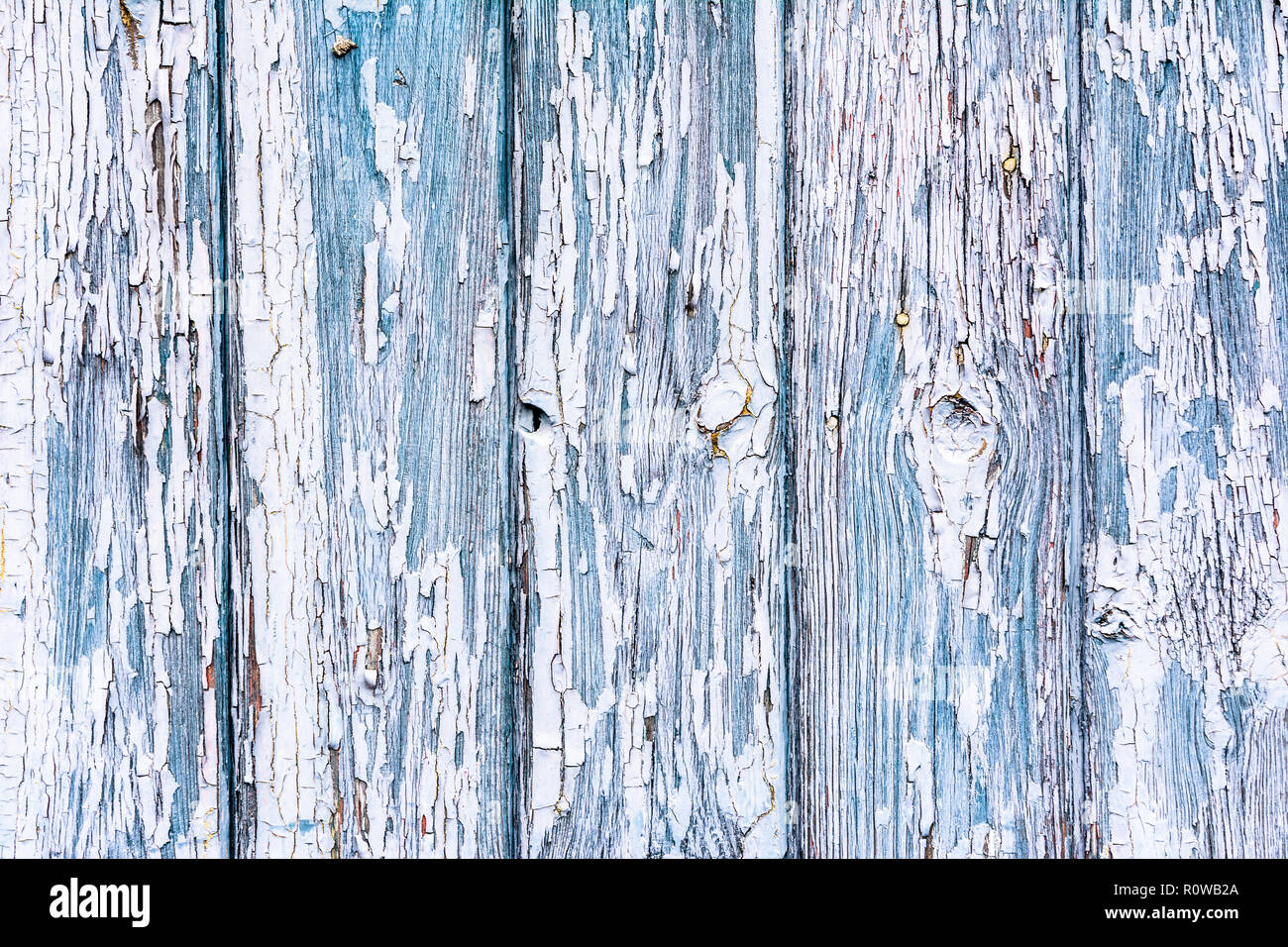 Texture of wooden background. Old planks with white flaking paint ...