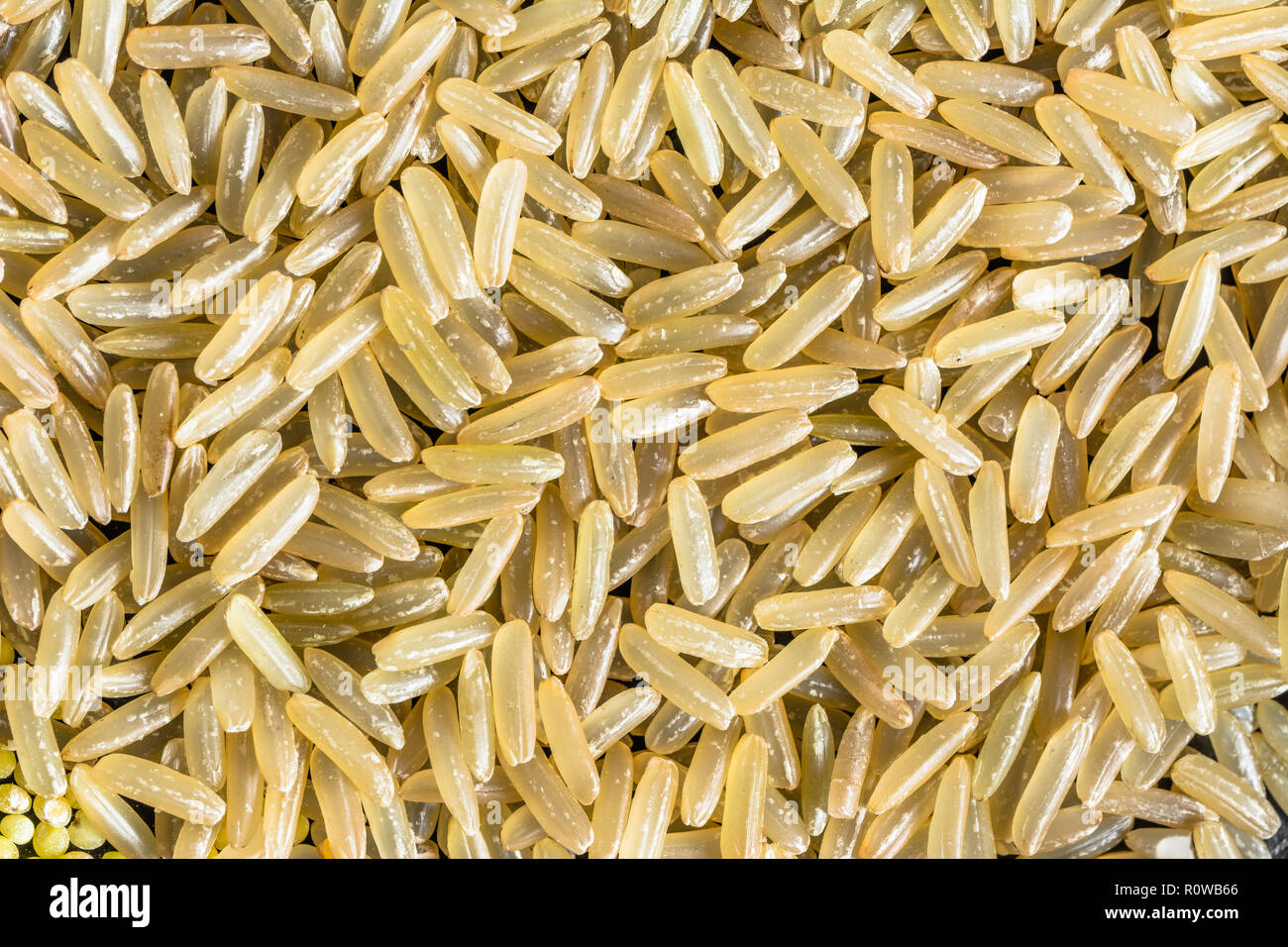 Brown rice texture, healthy eating, vegan food, background Stock Photo ...