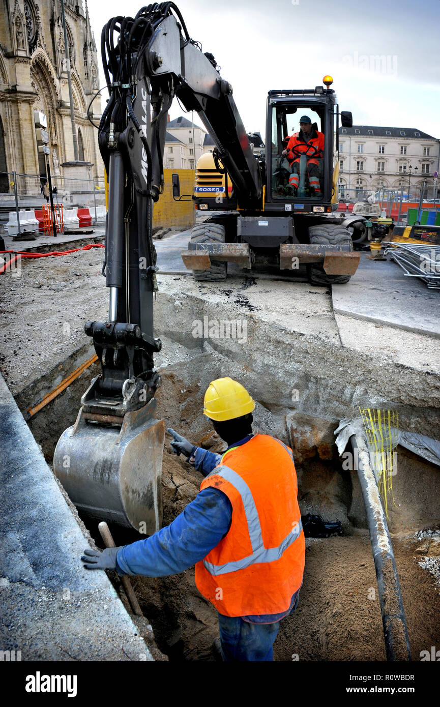 Worksite - France Stock Photo - Alamy