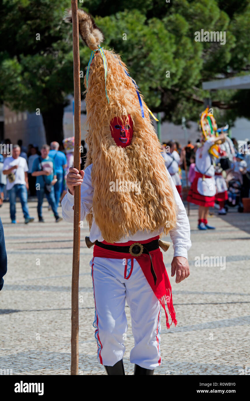Parade of costumes and traditional masks of Iberia at the XII ...