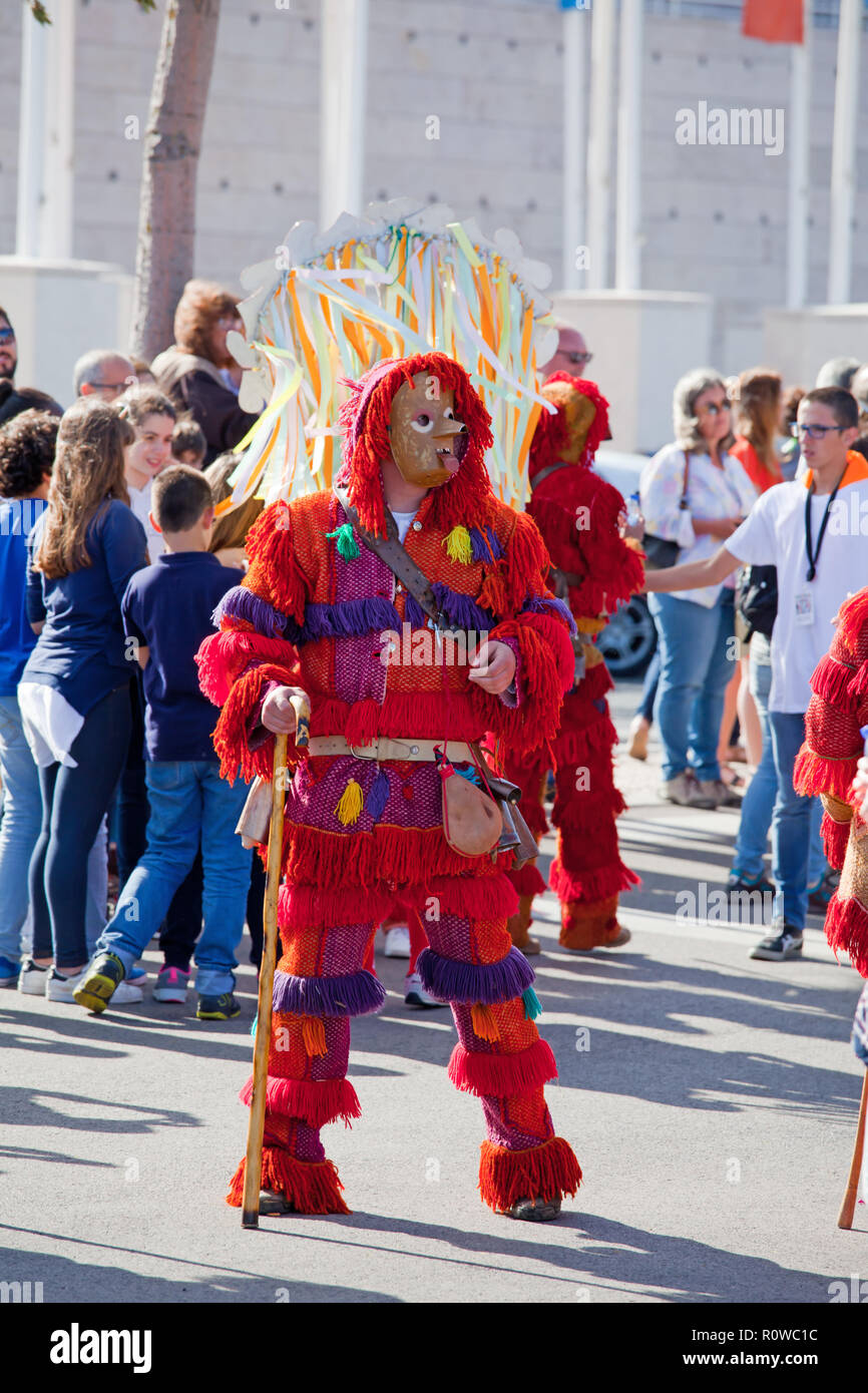 Parade of costumes and traditional masks of Iberia at the XII ...
