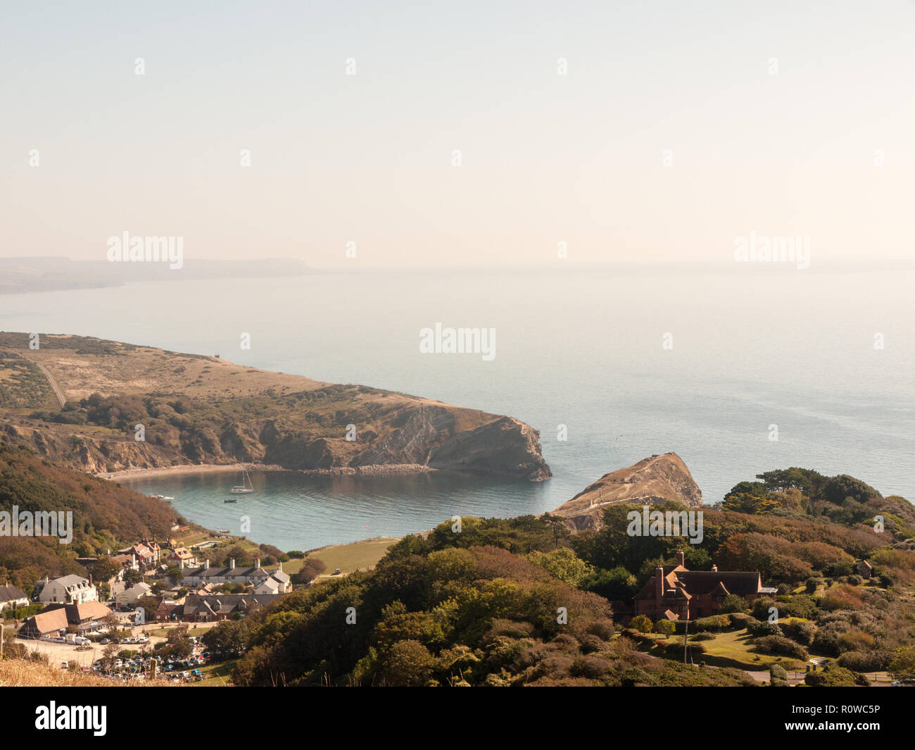 lulworth cove dorset view nature landscape summer day bay beautiful ...