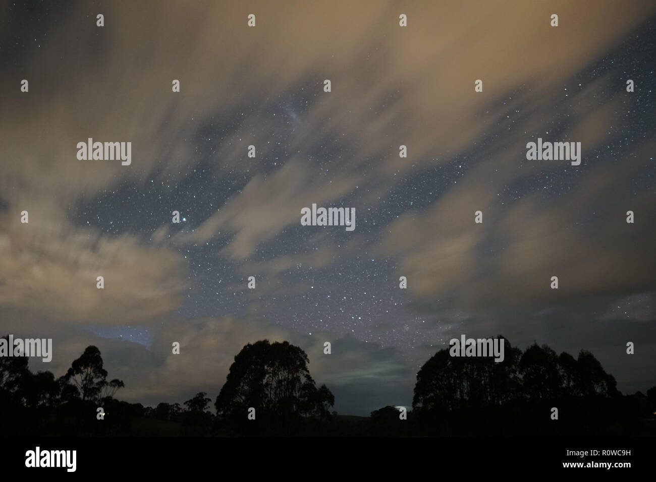 Stormy night, cloud and stars Stock Photo - Alamy