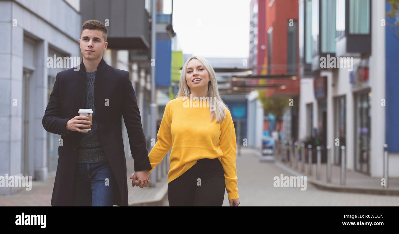 Couple hand holding walking hi-res stock photography and images - Alamy