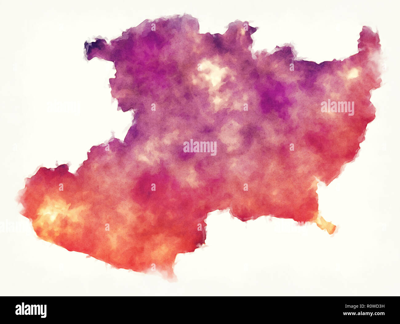 Michoacan map hi-res stock photography and images - Alamy