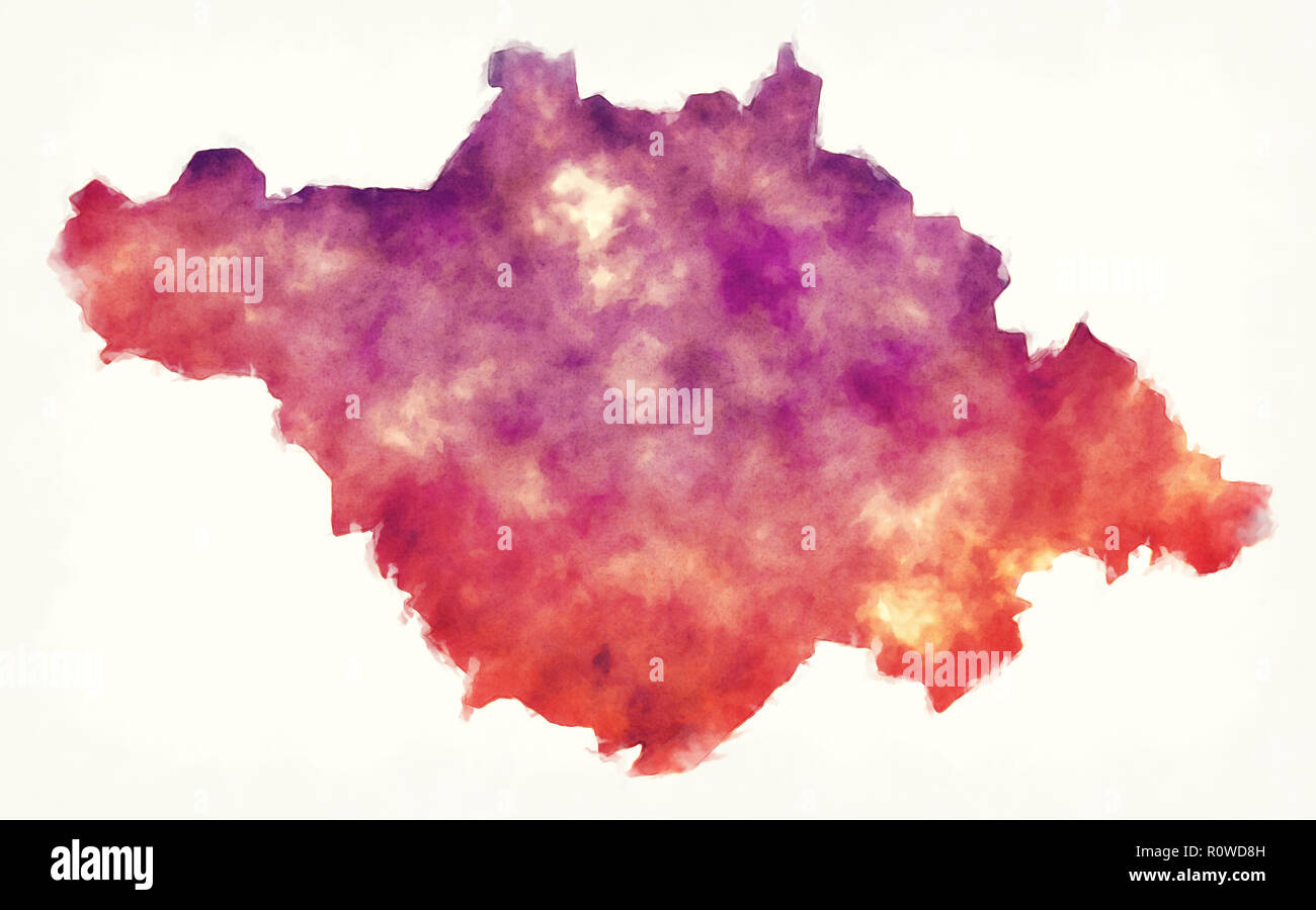 Tlaxcala state map of Mexico in front of a white background Stock Photo ...