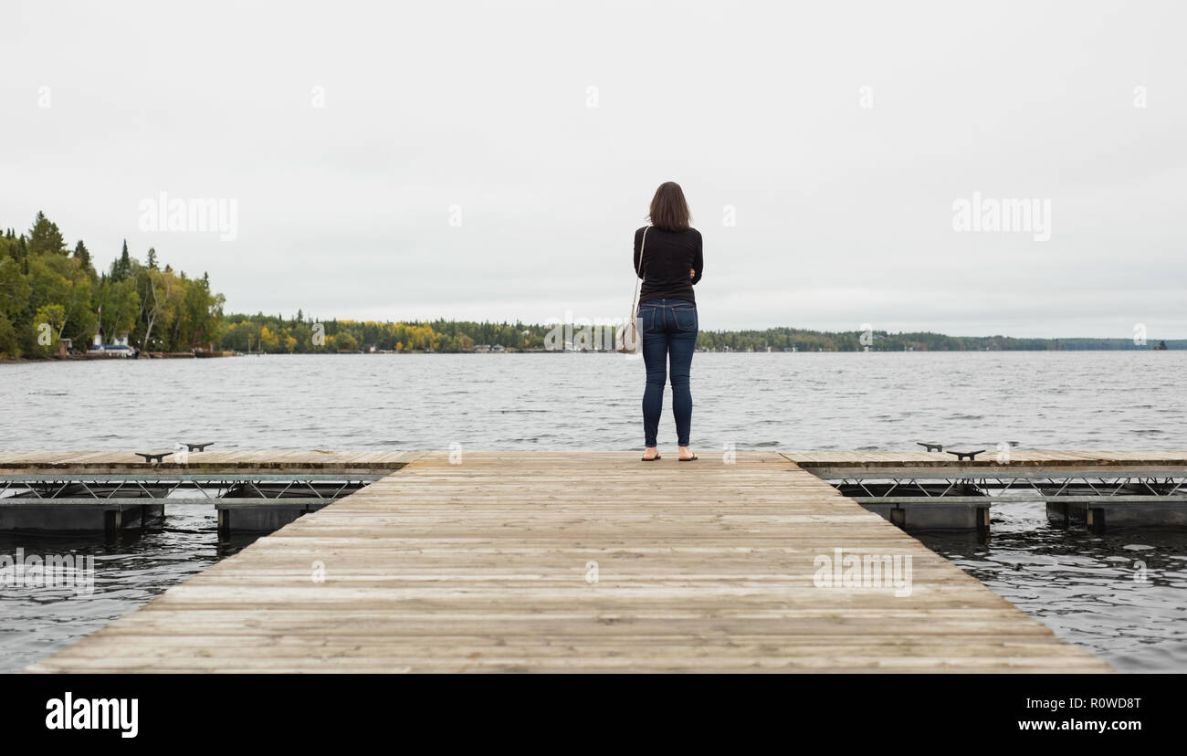 Woman at pier hi-res stock photography and images - Alamy