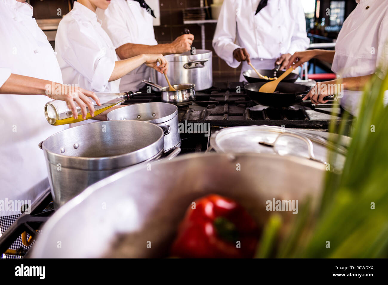 Food chef in black hi-res stock photography and images - Alamy