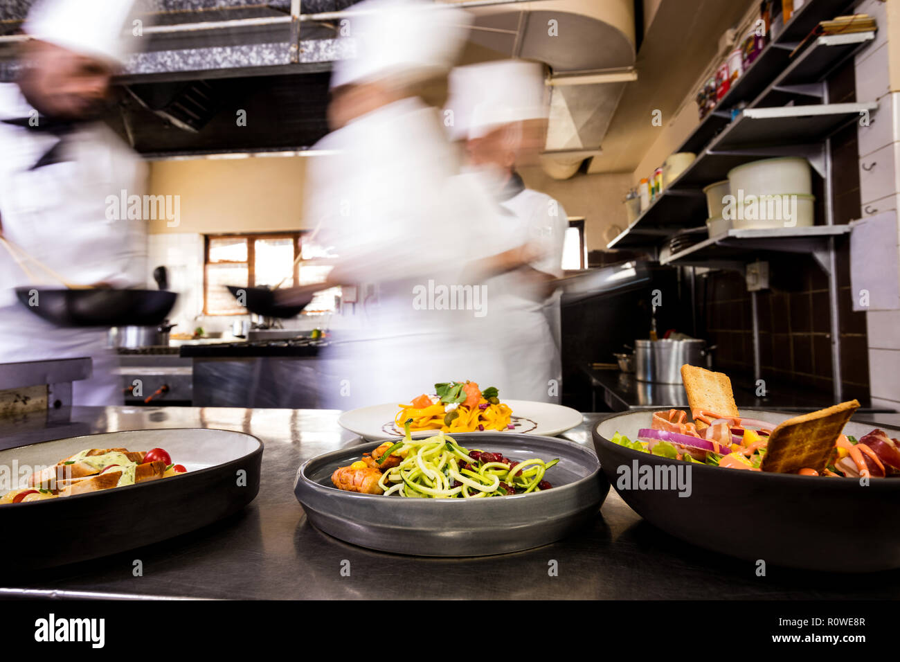 Food on a plates Stock Photo - Alamy