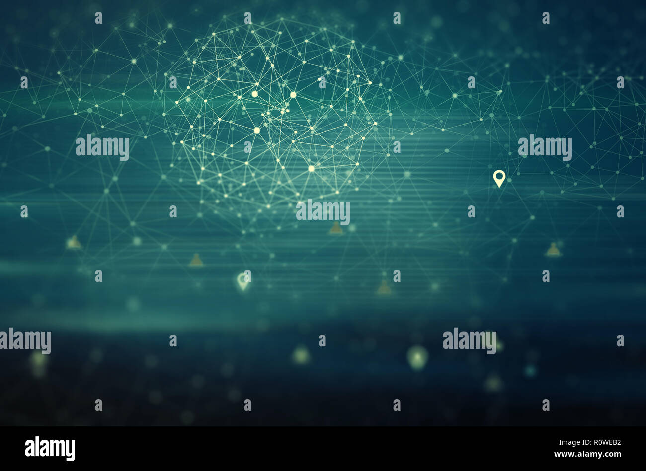 Connection data dots hi-res stock photography and images - Alamy