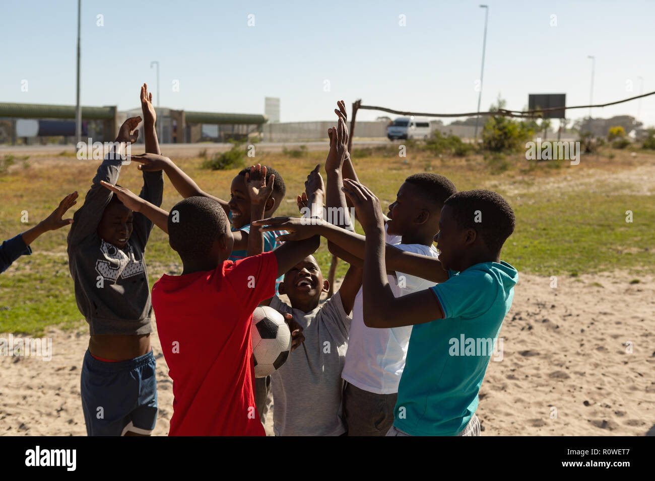 Black kids hands hi-res stock photography and images - Alamy