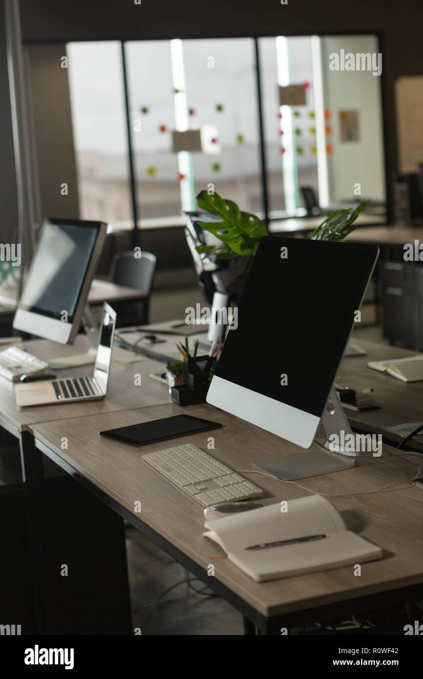 Desktop in office Stock Photo - Alamy