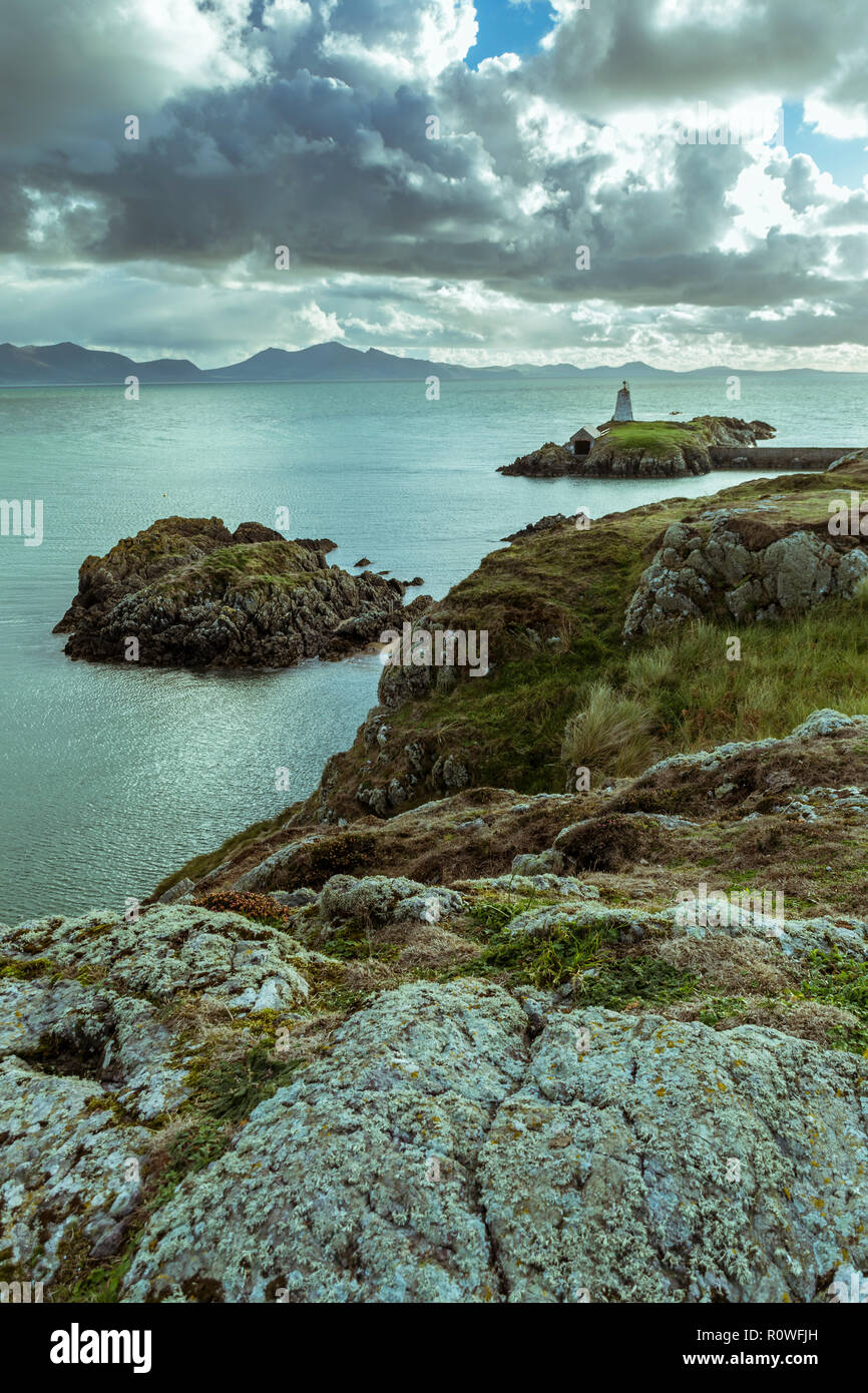 Views of Twr Bach Lighthouse on Llanddwyn Island, Newborough, Anglesey ...