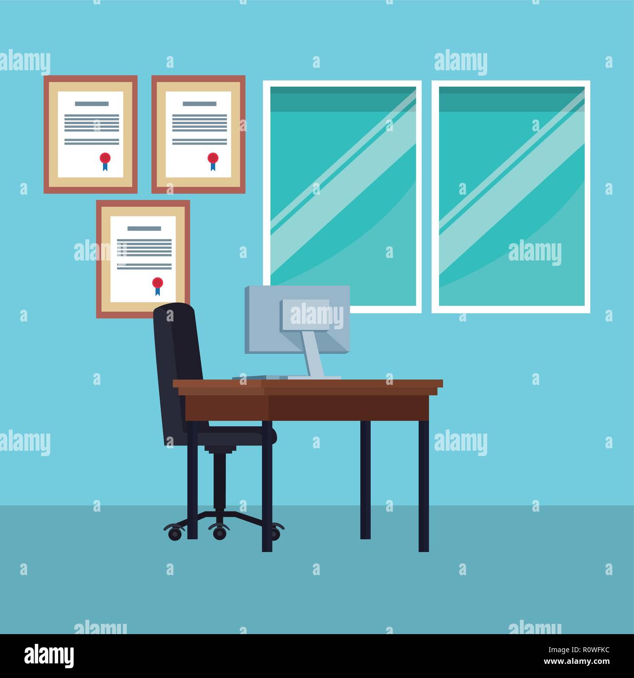 Business office interior Stock Vector Image & Art - Alamy