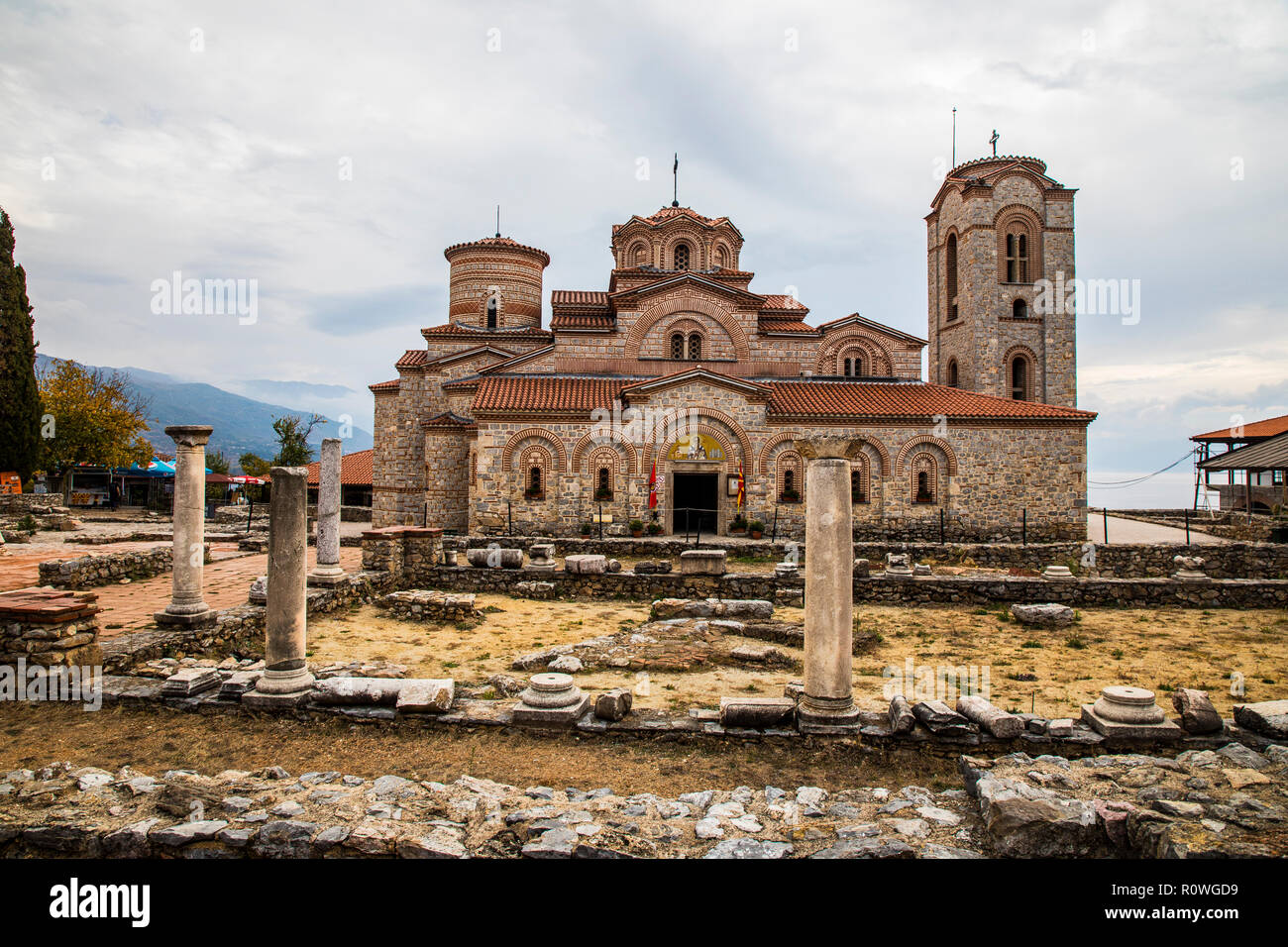 Plaosnik or Saint Kliment Church in Ohrid, Macedonia, Europe Stock ...