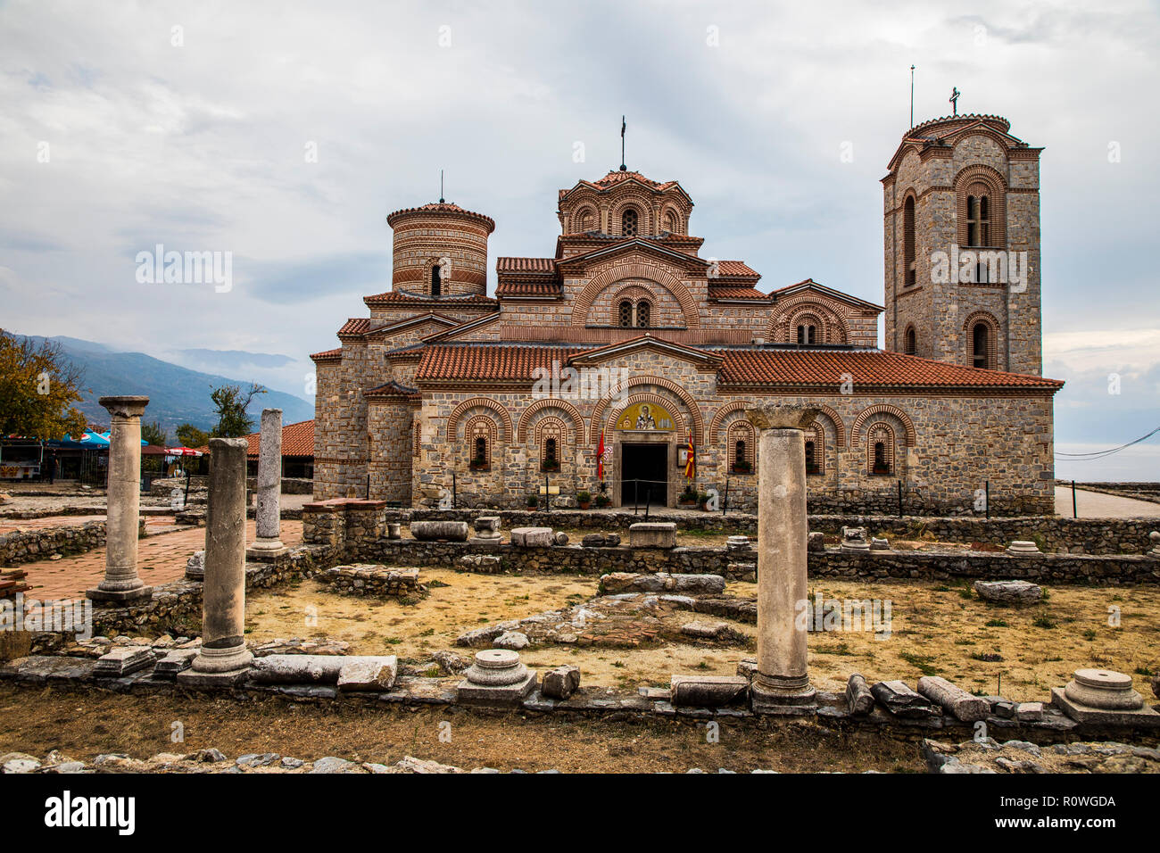 Plaosnik or Saint Kliment Church in Ohrid, Macedonia, Europe Stock ...