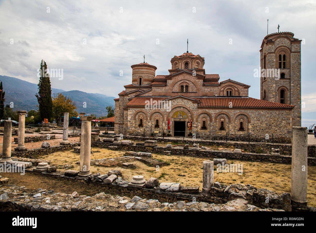 Plaosnik or Saint Kliment Church in Ohrid, Macedonia, Europe Stock ...