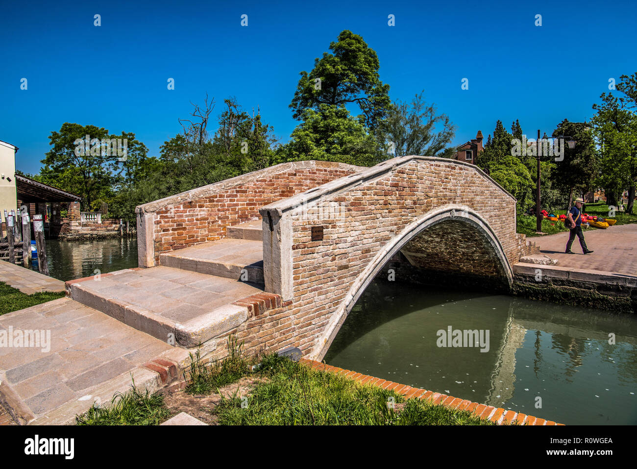 Italy Veneto Torcello Island Santa Maria bridge Stock Photo - Alamy