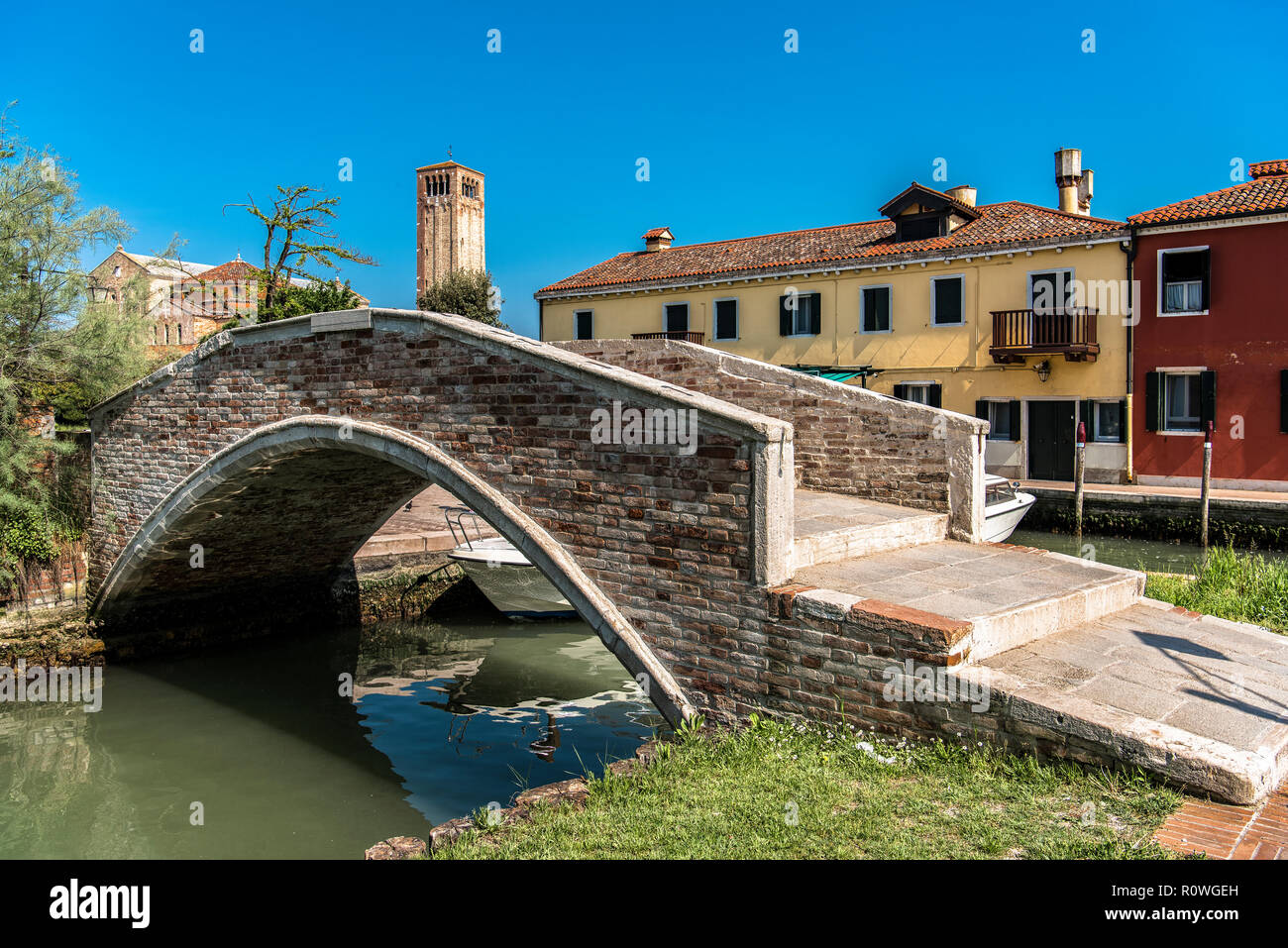 Italy Veneto Torcello Island Santa Maria bridge Stock Photo - Alamy