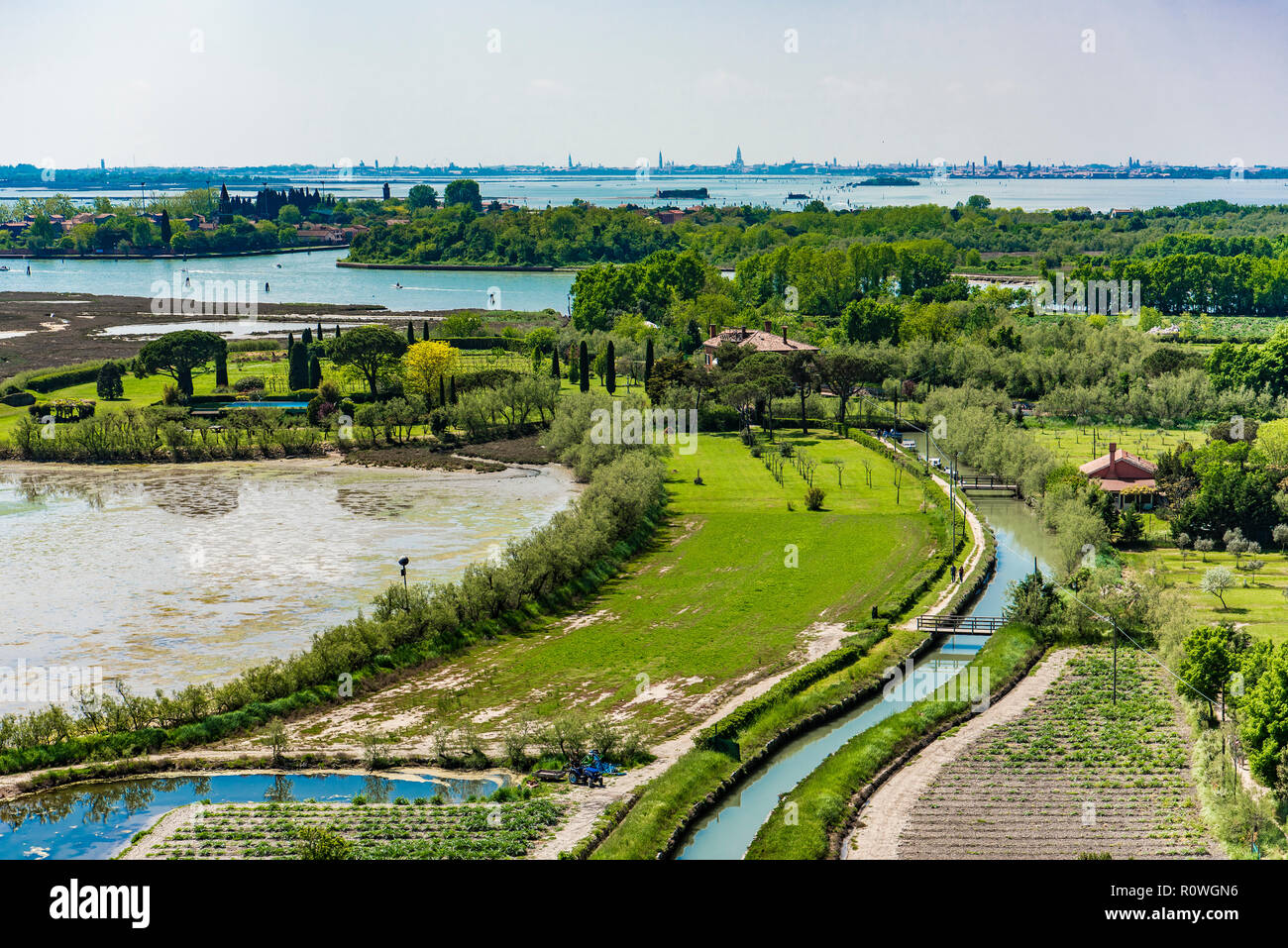 Italy Veneto Torcello Island Partial view of Torcello island Stock ...