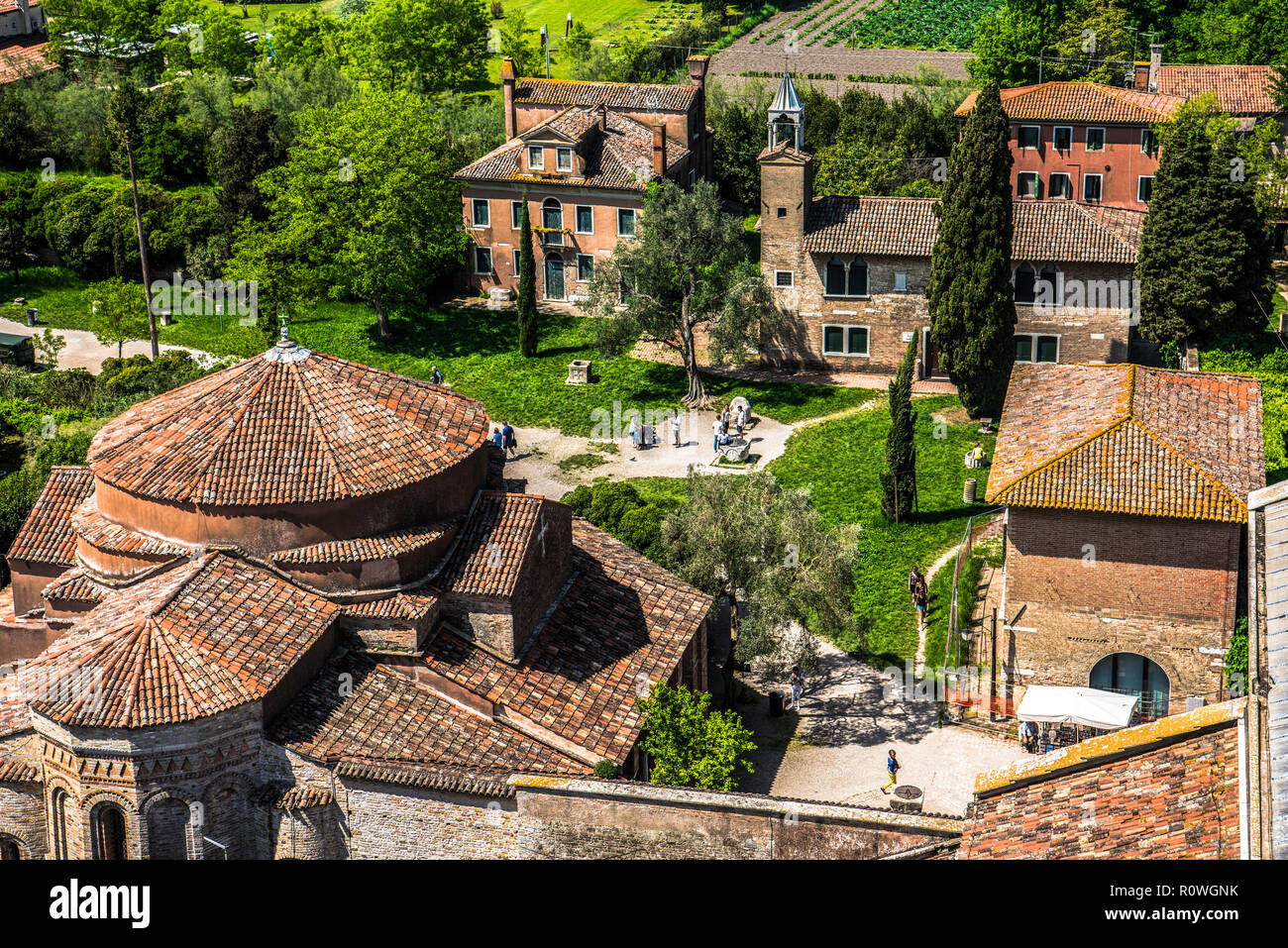 Italy Veneto Torcello Island The Basilica & main square Stock Photo - Alamy