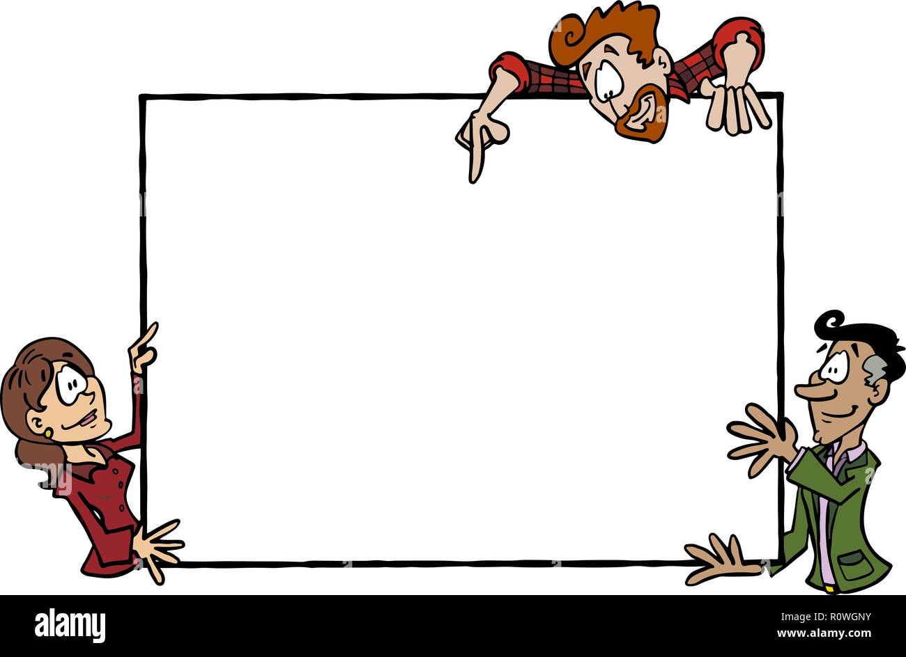 Managers and employees Stock Vector Images - Alamy