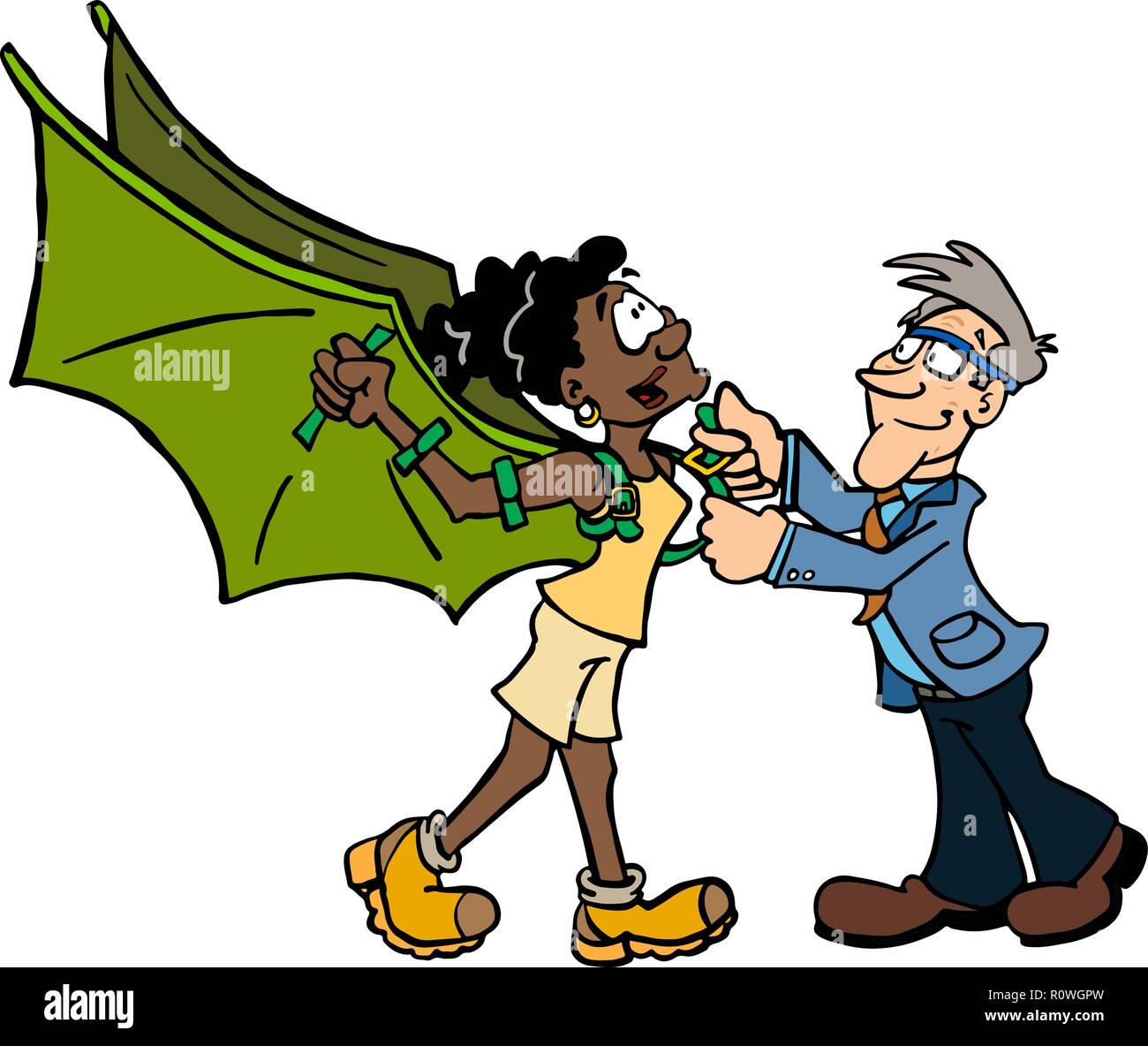 My manager gives me wings Stock Vector Image & Art - Alamy