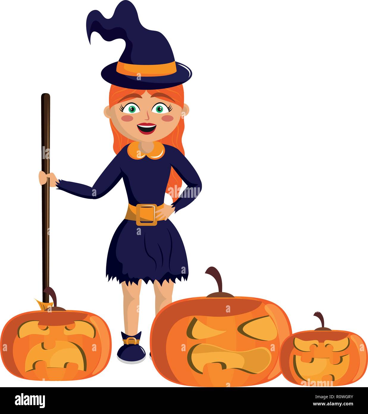 Kid and halloween cartoons Stock Vector Image & Art - Alamy