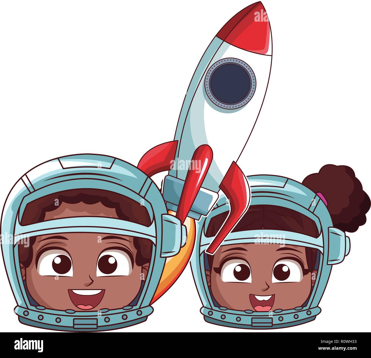 Astronauts kids cartoons Stock Vector Image & Art - Alamy