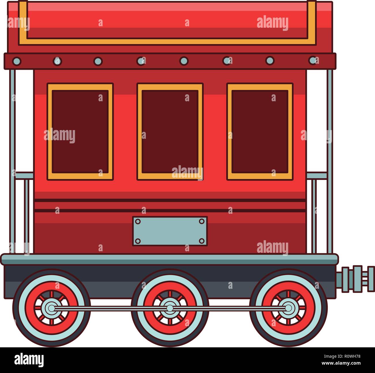 Empty train wagon Stock Vector Image & Art - Alamy