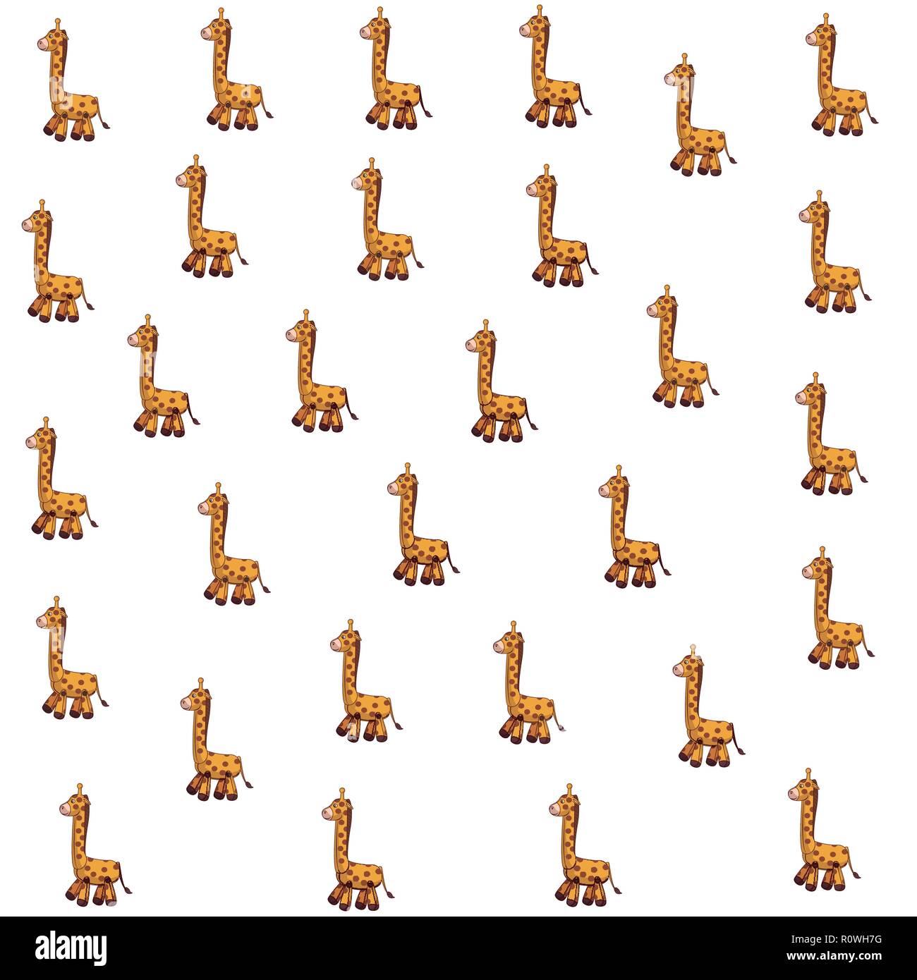 Teddy giraffe background Stock Vector Image & Art - Alamy