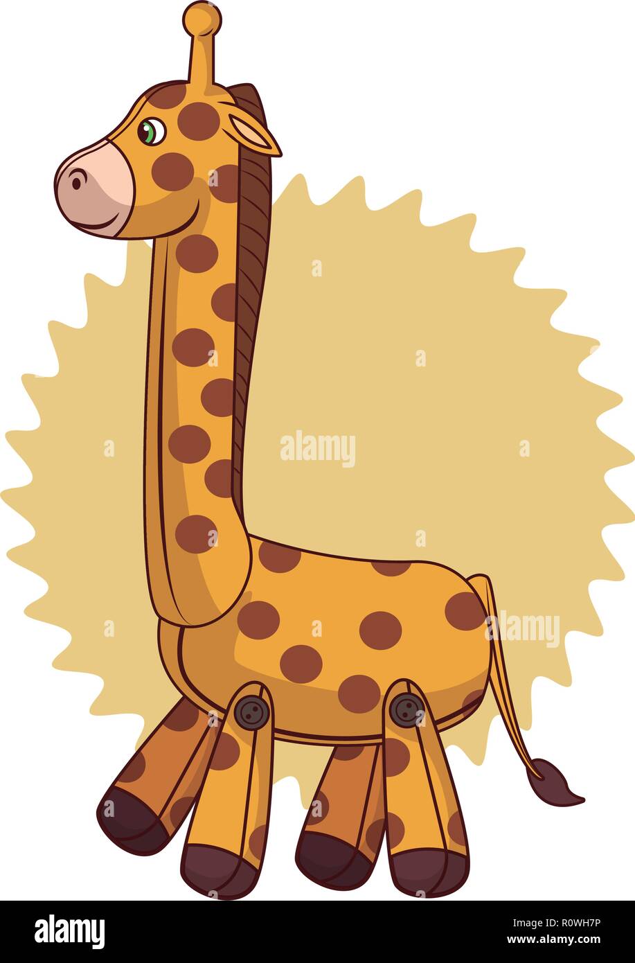 Teddy giraffe cartoon Stock Vector Image & Art - Alamy