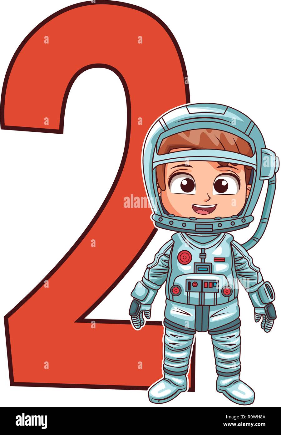astronaut girl number two Stock Vector Image & Art - Alamy