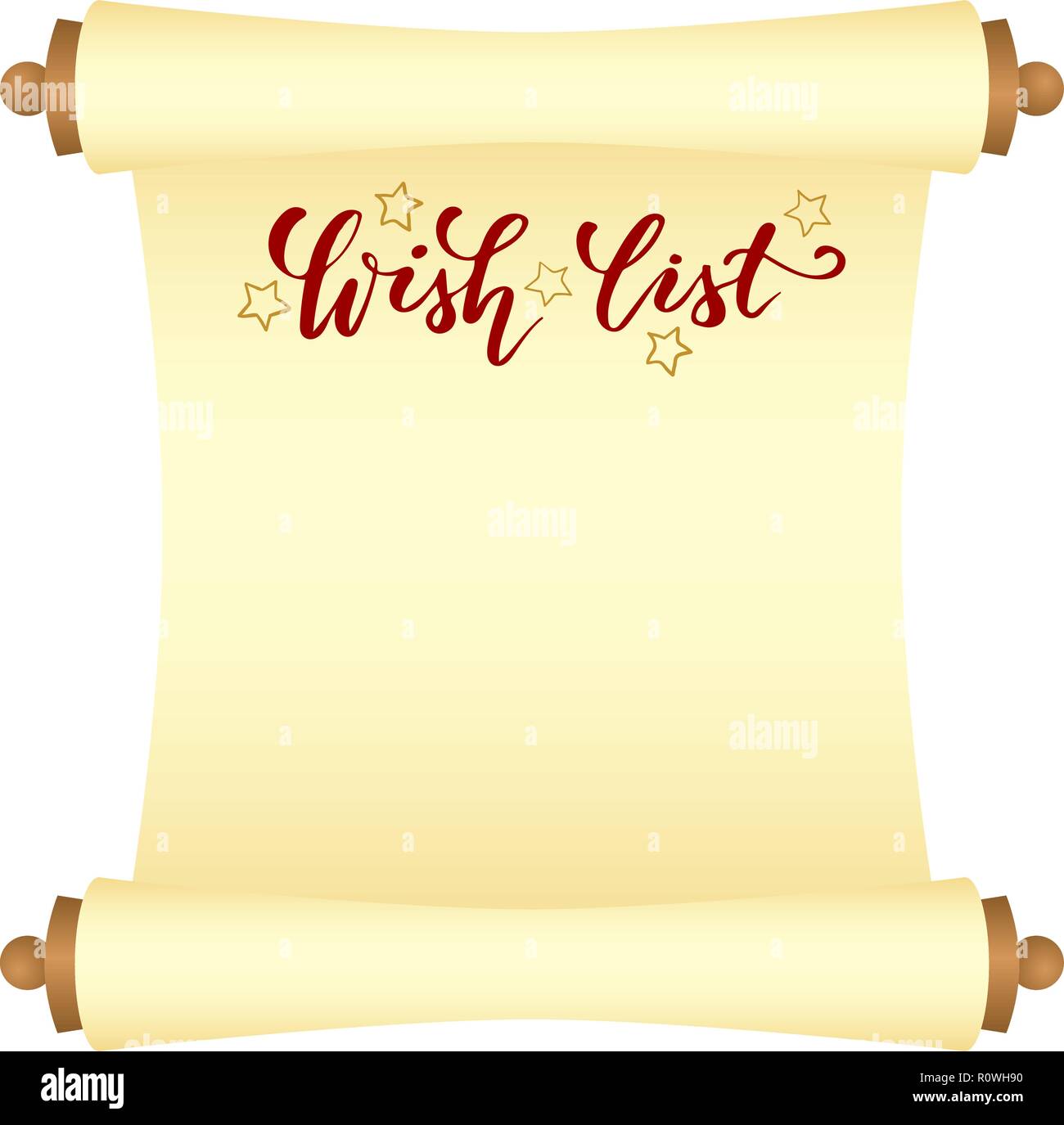 Manuscript wish list Stock Vector Image & Art - Alamy