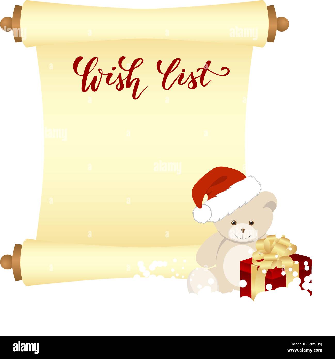 Manuscript wish list Stock Vector Image & Art - Alamy