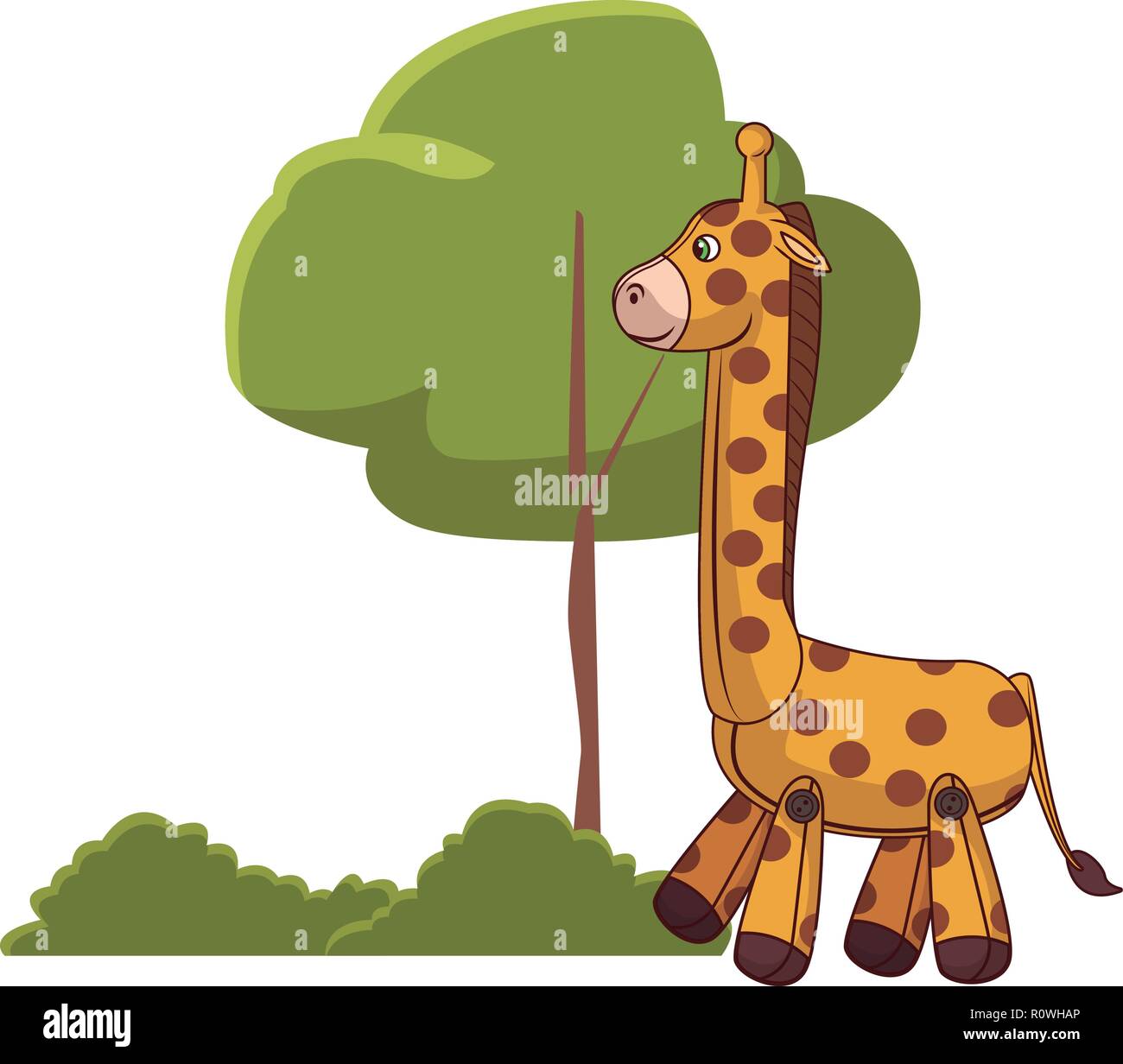 Teddy giraffe cartoon Stock Vector Image & Art - Alamy