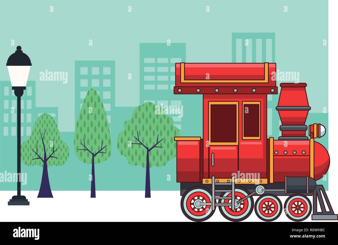 Empty train cabin cartoon Stock Vector Image & Art - Alamy