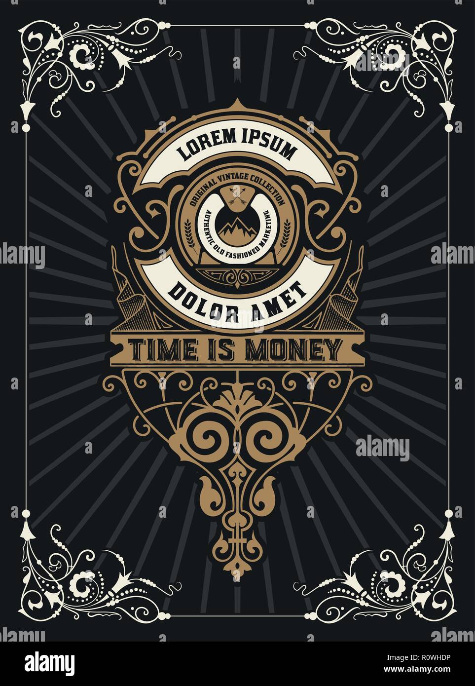 Old design for logo or packing Stock Vector Image & Art - Alamy