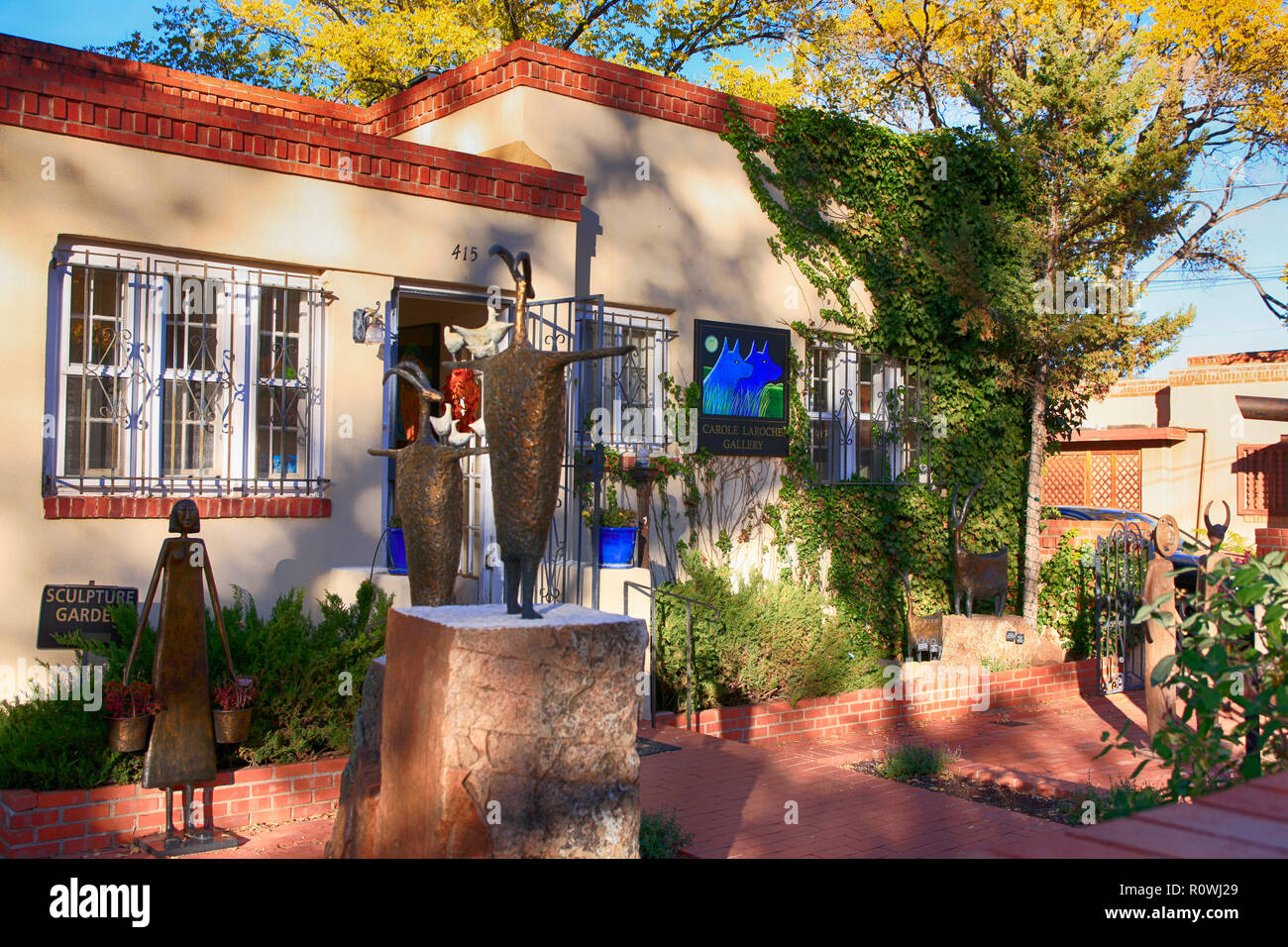 Carol Le Roche modern art gallery on Canyon Road, the arts district of ...