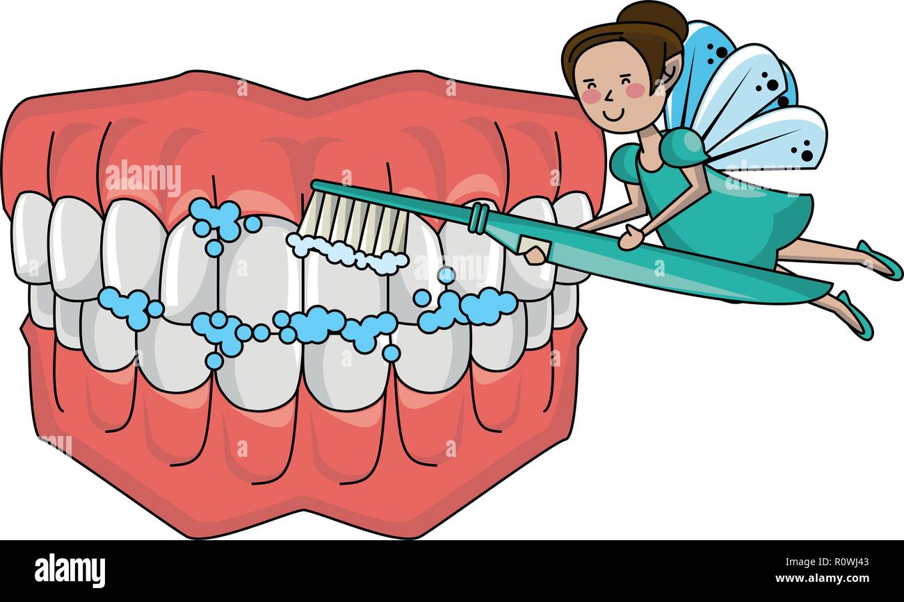 Pretty Tooth Fairy Cartoon